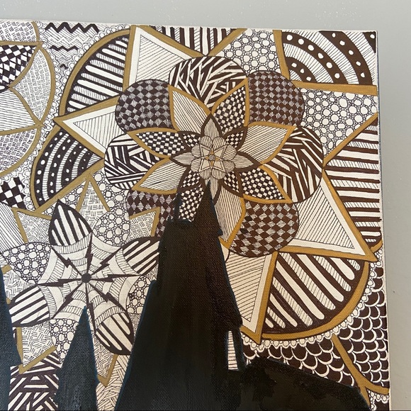 Wall Decor | Harry Potter Inspired Zentangle Canvas Wall Art | Poshmark